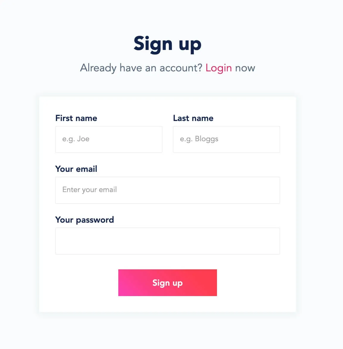Product Hunt Sign Up Page | Free Webflow Component